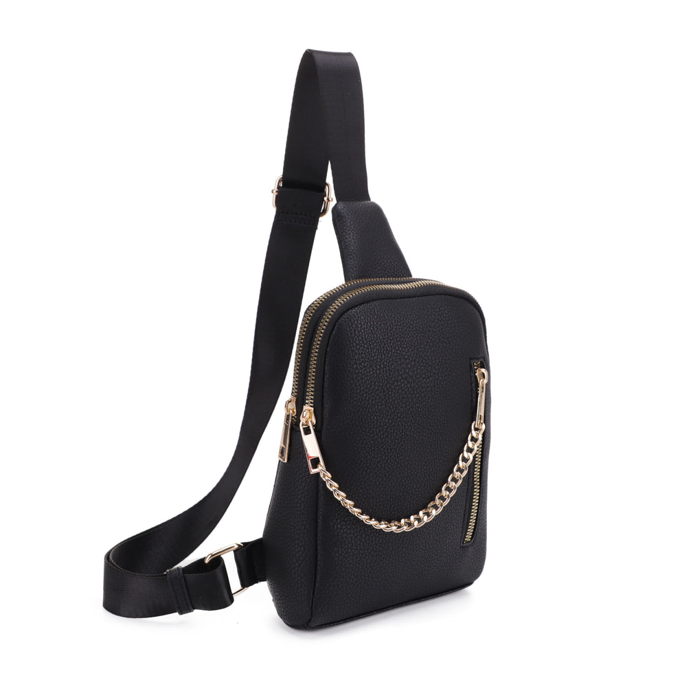 Riley Double Top Zipper Sling with Swag Chain – Donna & Becky